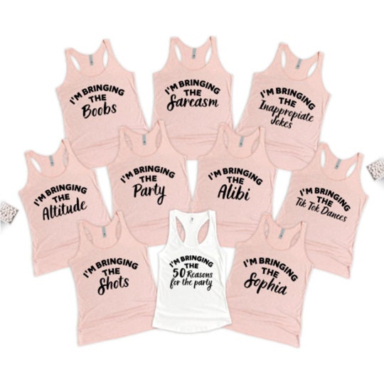 Funny 50th Birthday Group Tank Top: Girls Trip Matching Tanks - Etsy