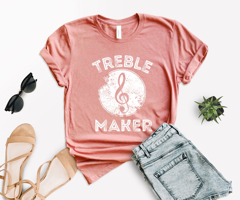 Treble Maker Shirt: Funny Musician Gift, Music Notes Tee - Etsy