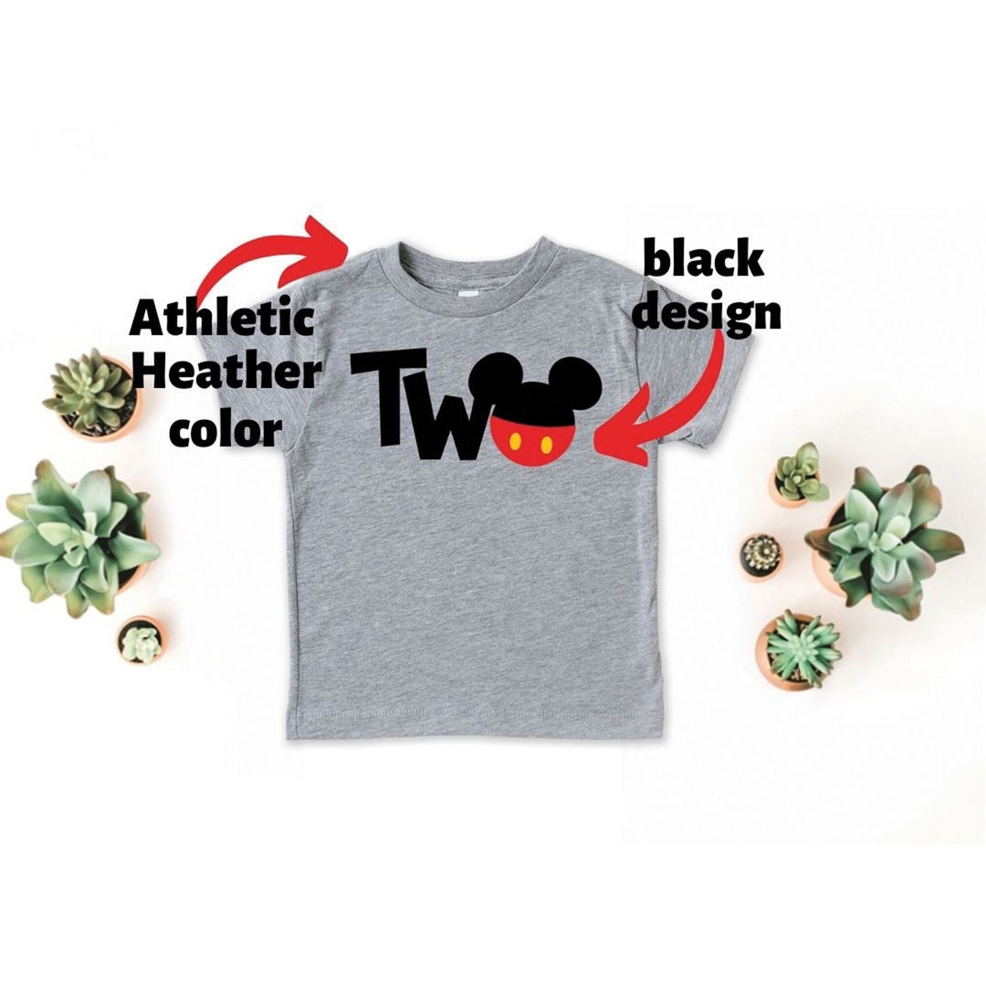 Second Mickey Mouse Birthday Shirt, Mickey 2nd Birthday T-shirts ...