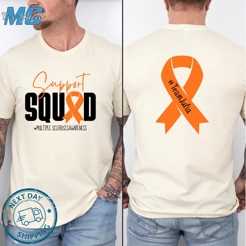Custom Multiple Sclerosis Awareness Shirt | Support Squad T-shirt - Etsy