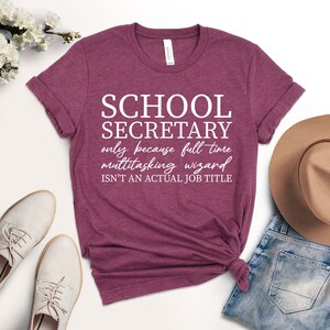 School Secretary T-shirt, Multitasking Wizard Staff Gift - Etsy