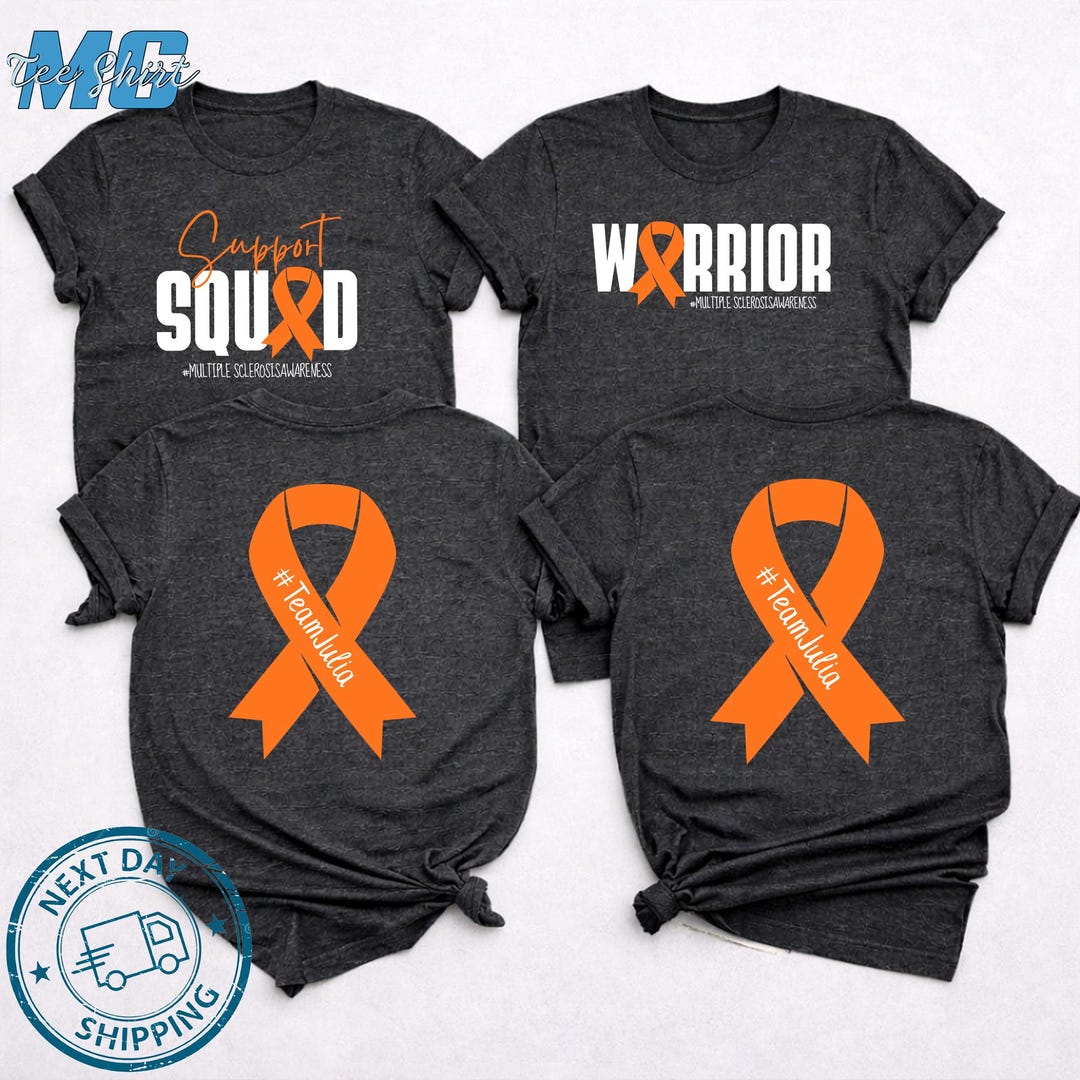 Custom Multiple Sclerosis Awareness Shirt | Support Squad T-shirt - Etsy