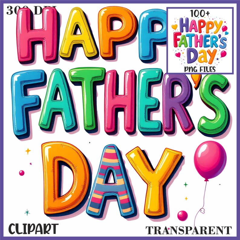 Father's Day Clipart Bundle: 100+ PNG Designs (digital Download) - Etsy