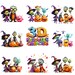 Cute 3D Halloween Clipart Bundle With Over 120 Characters, Witch Zombie ...