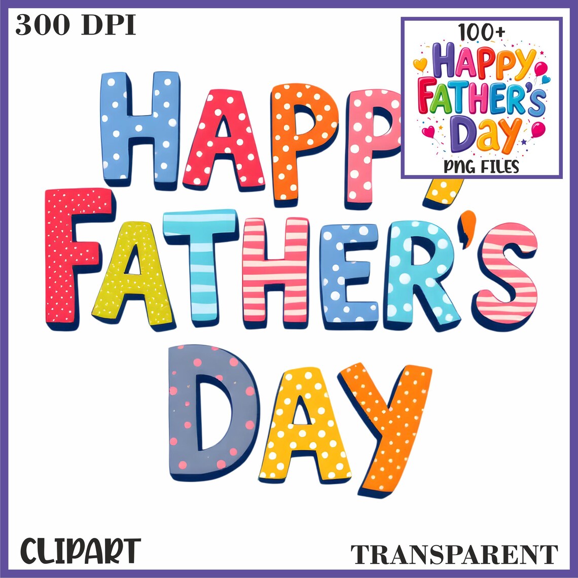 Father's Day Clipart Bundle: 100+ PNG Designs (digital Download) - Etsy