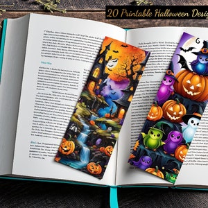 Halloween Witch Bookmarks: Horror Character Sublimation PNG (digital ...