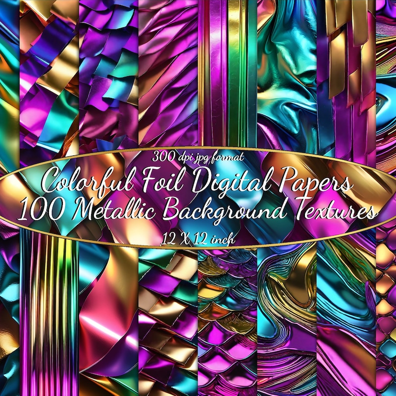 Metallic Foil Art - Etsy