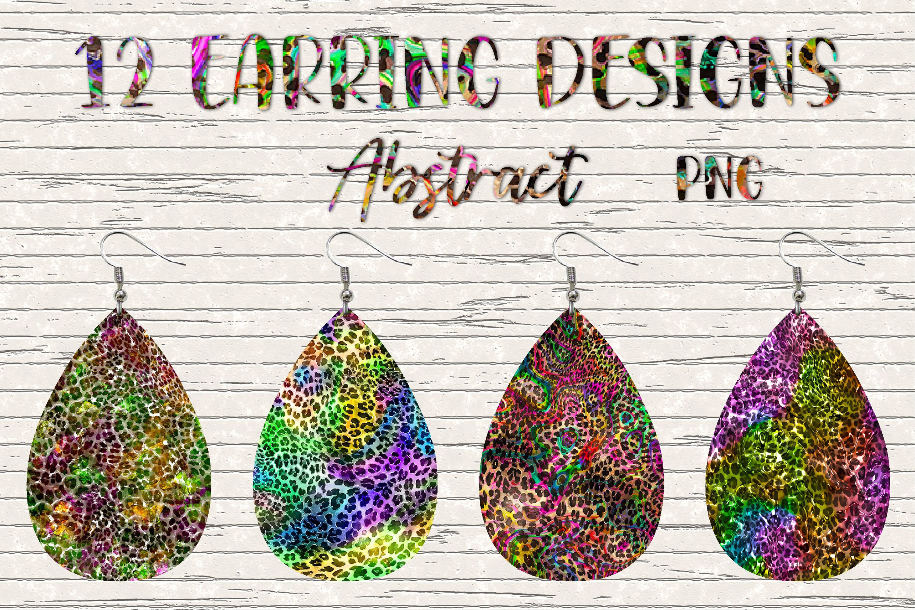 Leopard Texture Earring Bundle 2,animal Skin Texture Earring,leopard ...