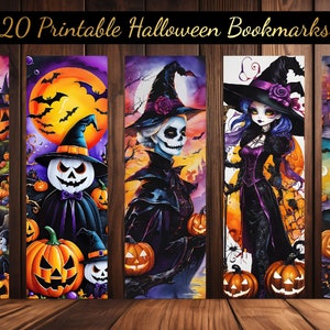 Halloween Witch Bookmarks: Horror Character Sublimation PNG (digital ...