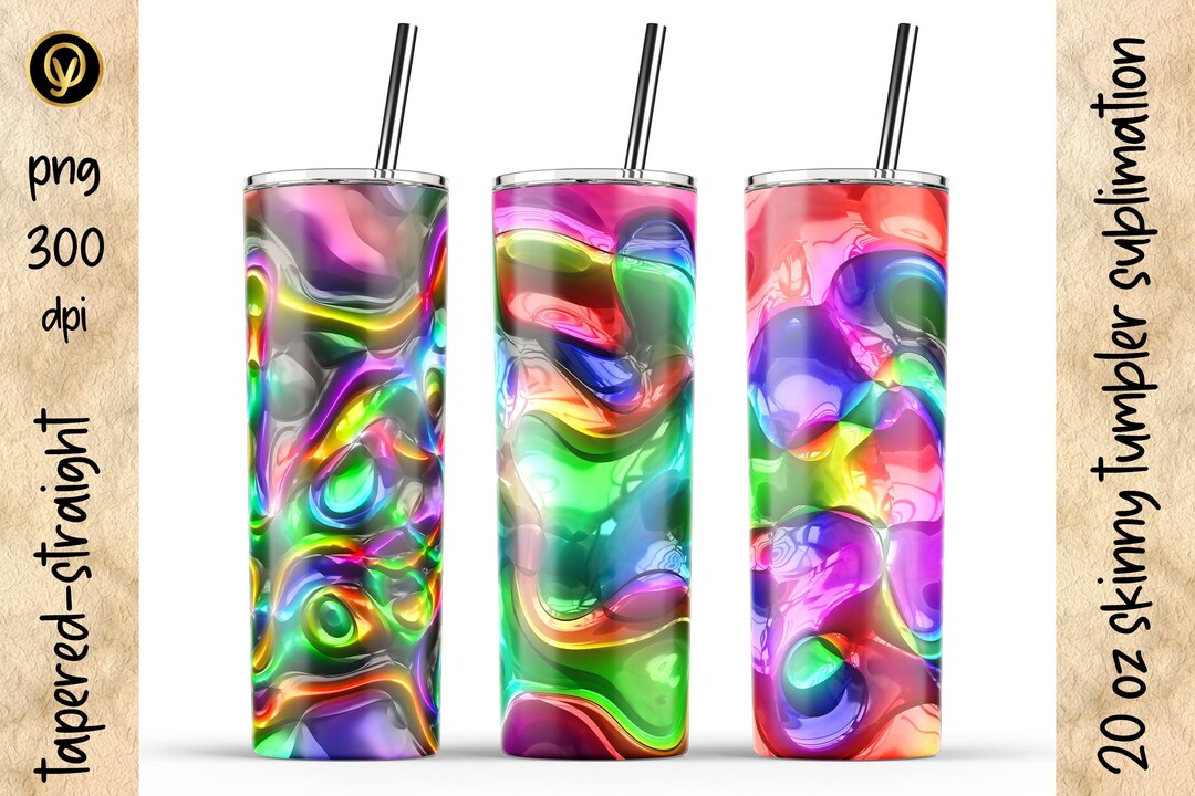 20 Oz Skinny Tumbler Wrap for Sublimation, Tumbler Graphics Wrap ...