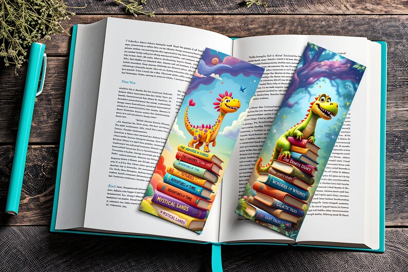 Dinosaur Bookmarks, 25 Piece Set, Kids Reading Accessories (digital ...