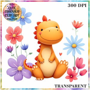 100+ Cute Dinosaur Clipart PNG | Adorable Dino Illustrations ...