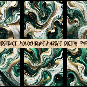 Glitter Marble Digital Paper: 120 Abstract Textures (digital Download ...