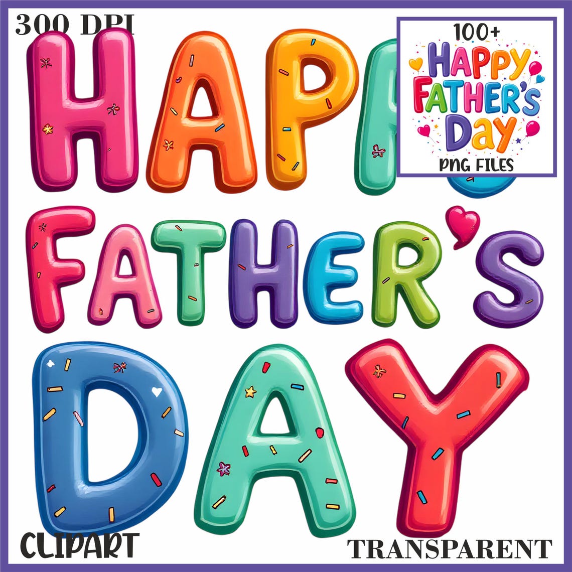 Father's Day Clipart Bundle: 100+ PNG Designs (digital Download) - Etsy