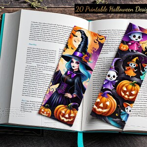 Halloween Witch Bookmarks: Horror Character Sublimation PNG (digital ...