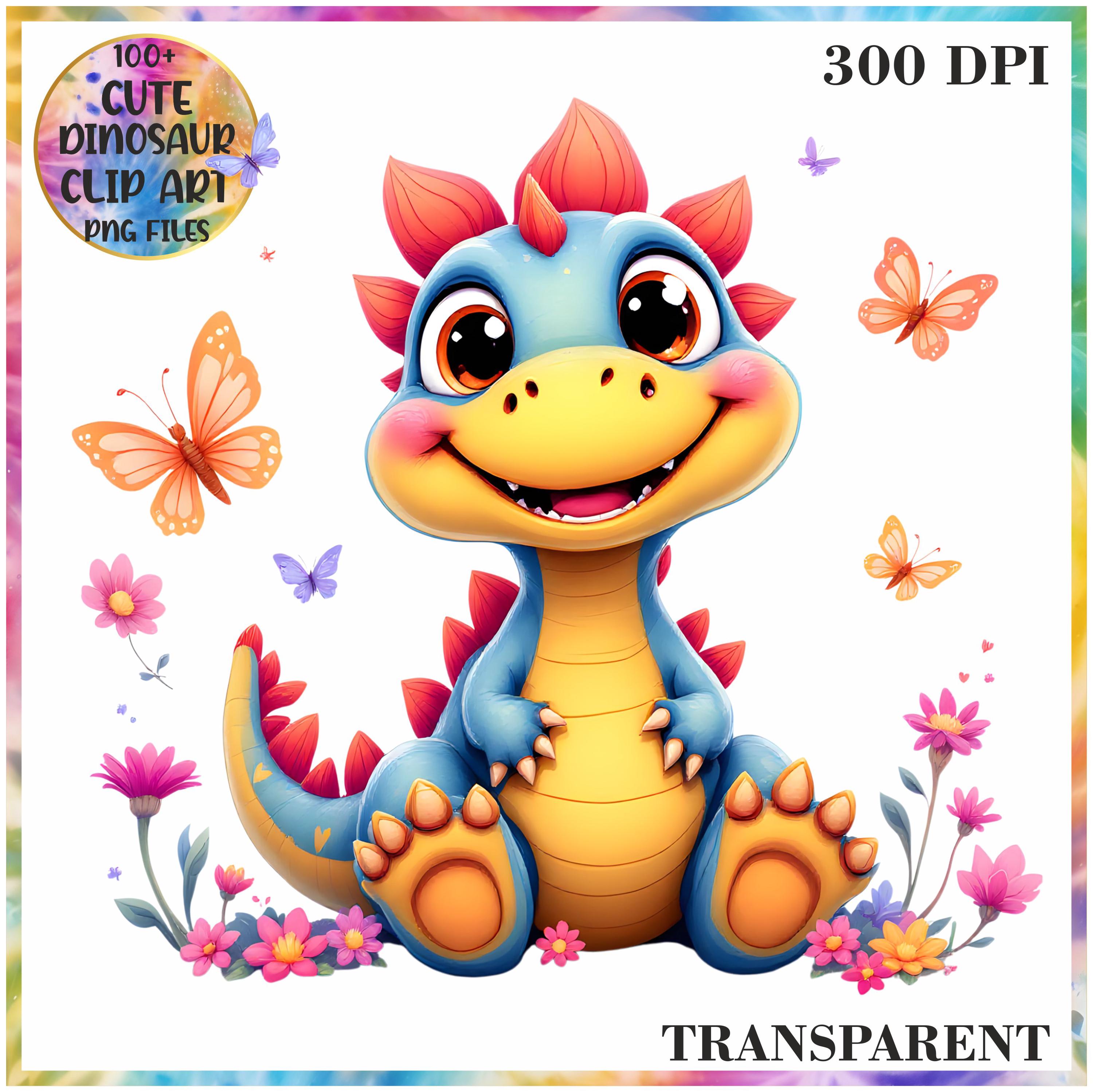 100+ Cute Dinosaur Clipart PNG | Adorable Dino Illustrations ...