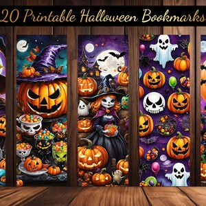 Halloween Witch Bookmarks: Horror Character Sublimation PNG (digital ...