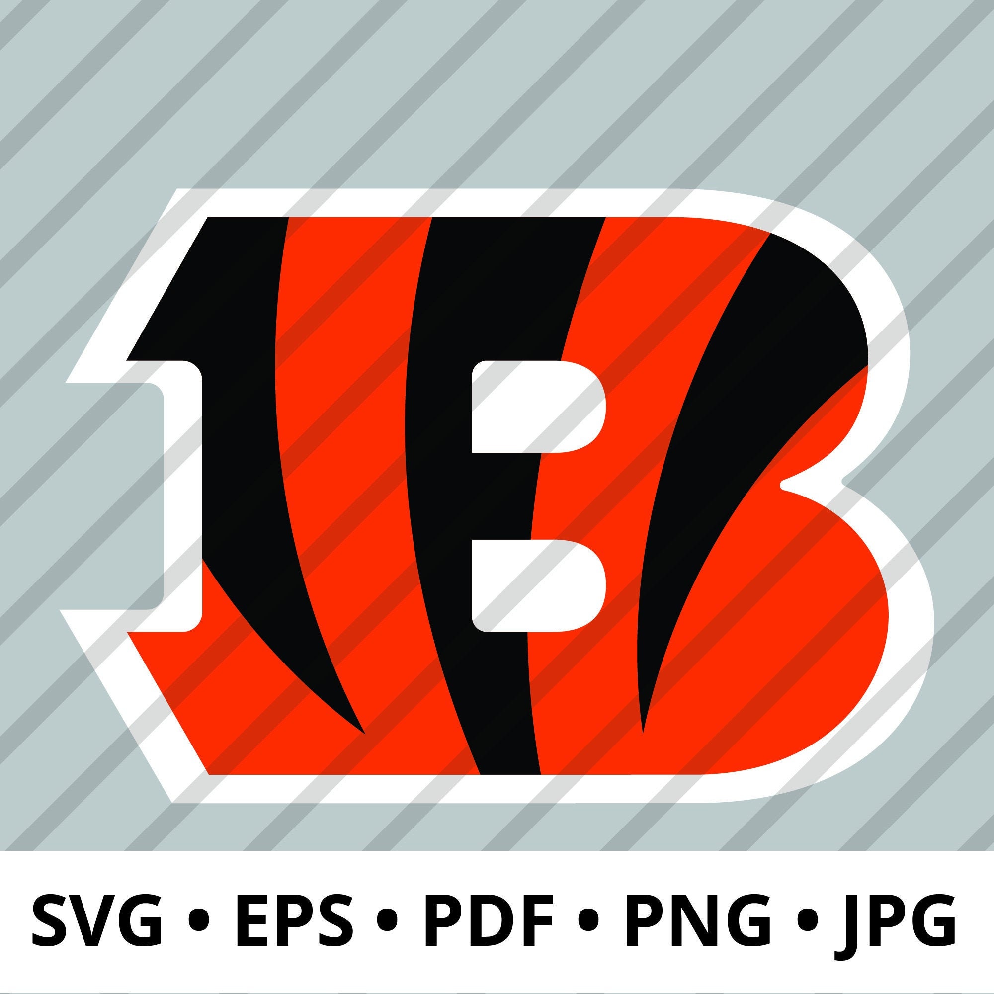 Cincinnati Bengals logo layered svg NFL logo perfect for DIY | Etsy