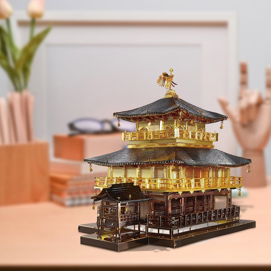 DIY Japan Golden Temple Model Kit Metal Puzzle for Adults and Teens ...