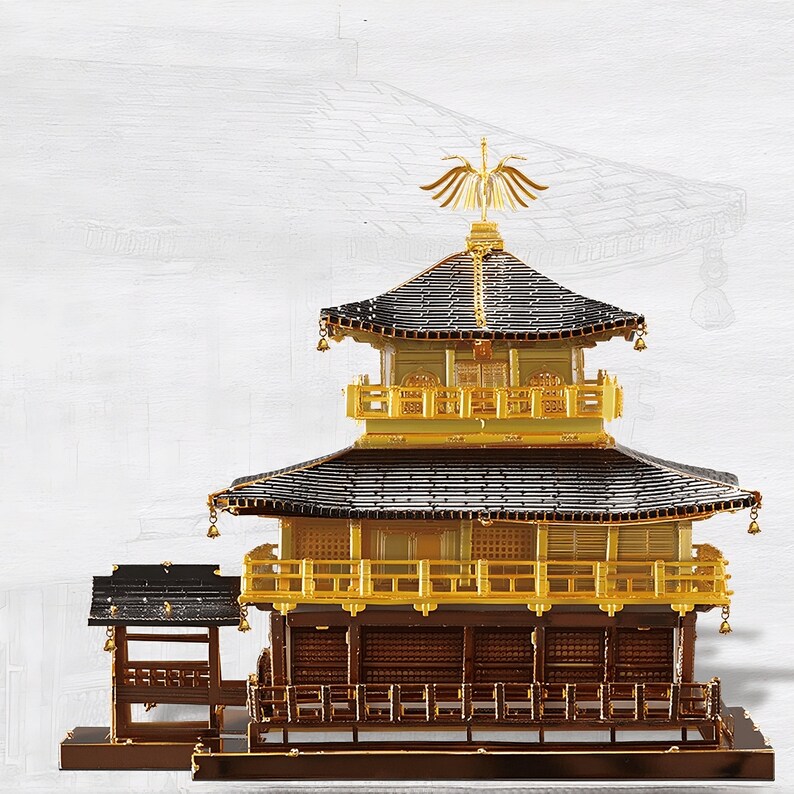 DIY Japan Golden Temple Model Kit Metal Puzzle for Adults and Teens ...