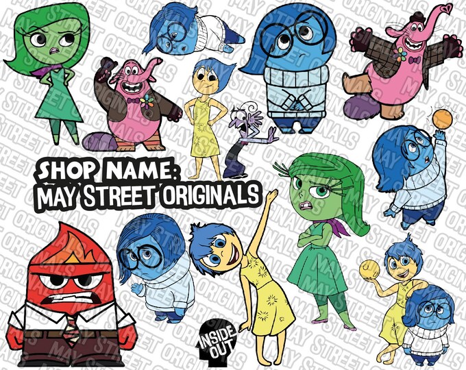 Inside Out, Inside Out Characters Svg Png, Inside Out Svg, Inside Out ...