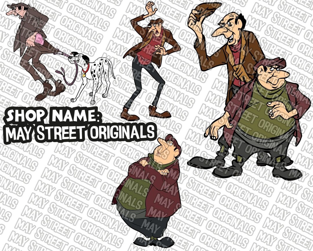 Jasper Svg, Horace Svg, Jasper and Horace Svg, Dalmatians Villains Svg ...
