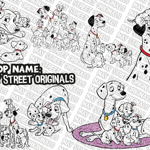 101 Dalmatians Svg - Etsy