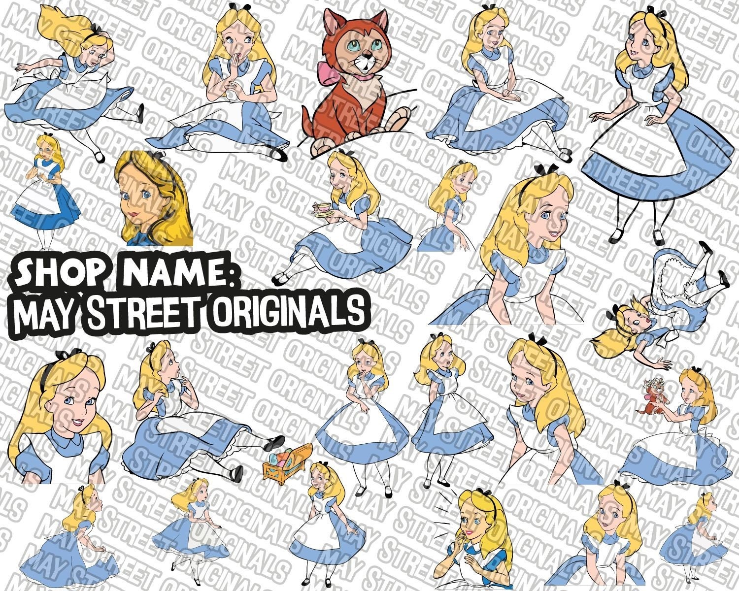 Alice Svg, Alice in Wonderland Svg, Alice in Wonderland Cricut, Alice ...