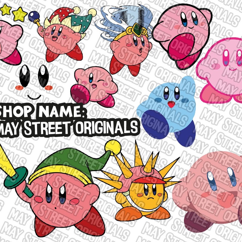 Kirby Cricut Template - Etsy
