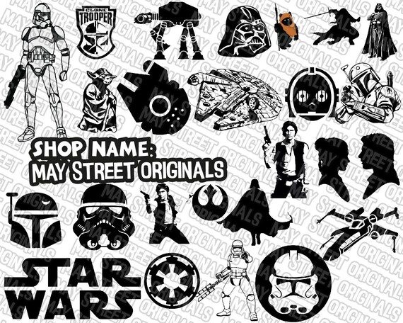 Star Wars Svg Star Wars Cut File Star Wars Cricut Star Wars | Etsy