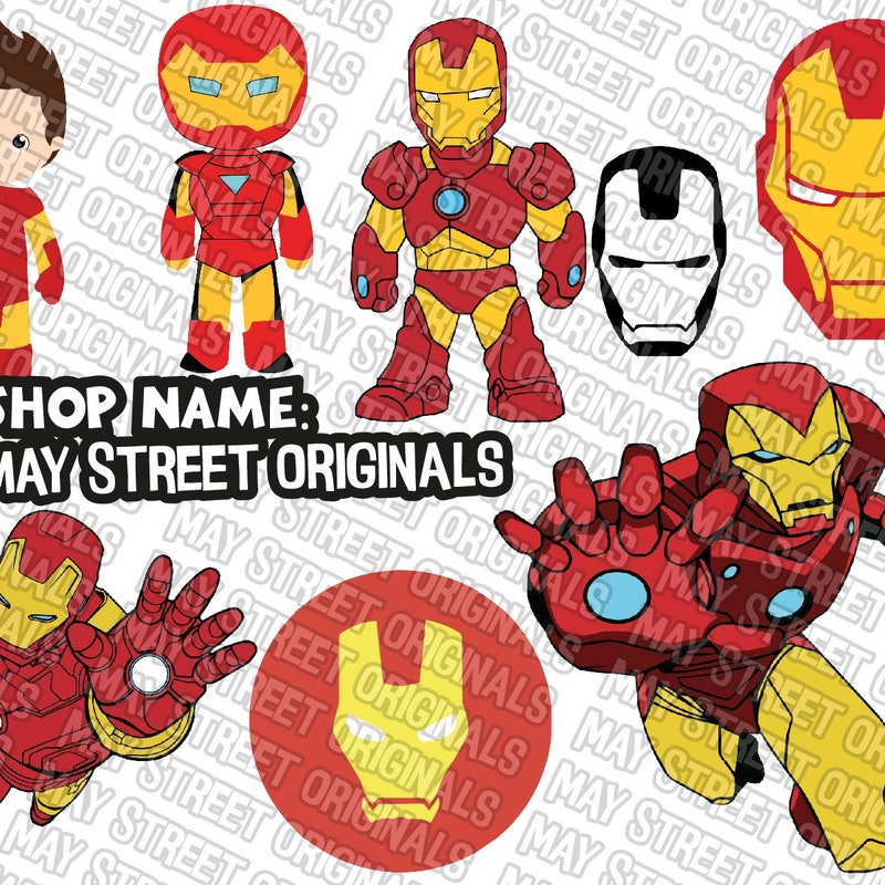 Iron Man Svg - Etsy