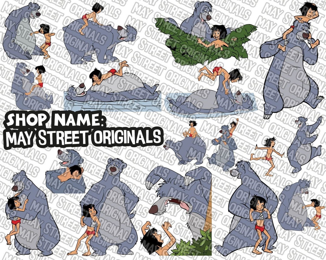 Mowgli Svg, Baloo Svg, Jungle Book Svg, Jungle Book Cricut, Mowgli ...