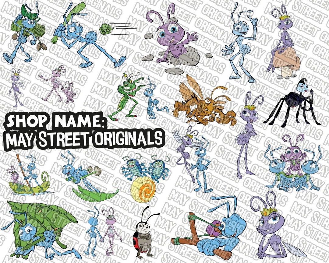 A Bug's Life Svg, a Bug's Life Cricut, a Bug's Life Layered Svg Files ...