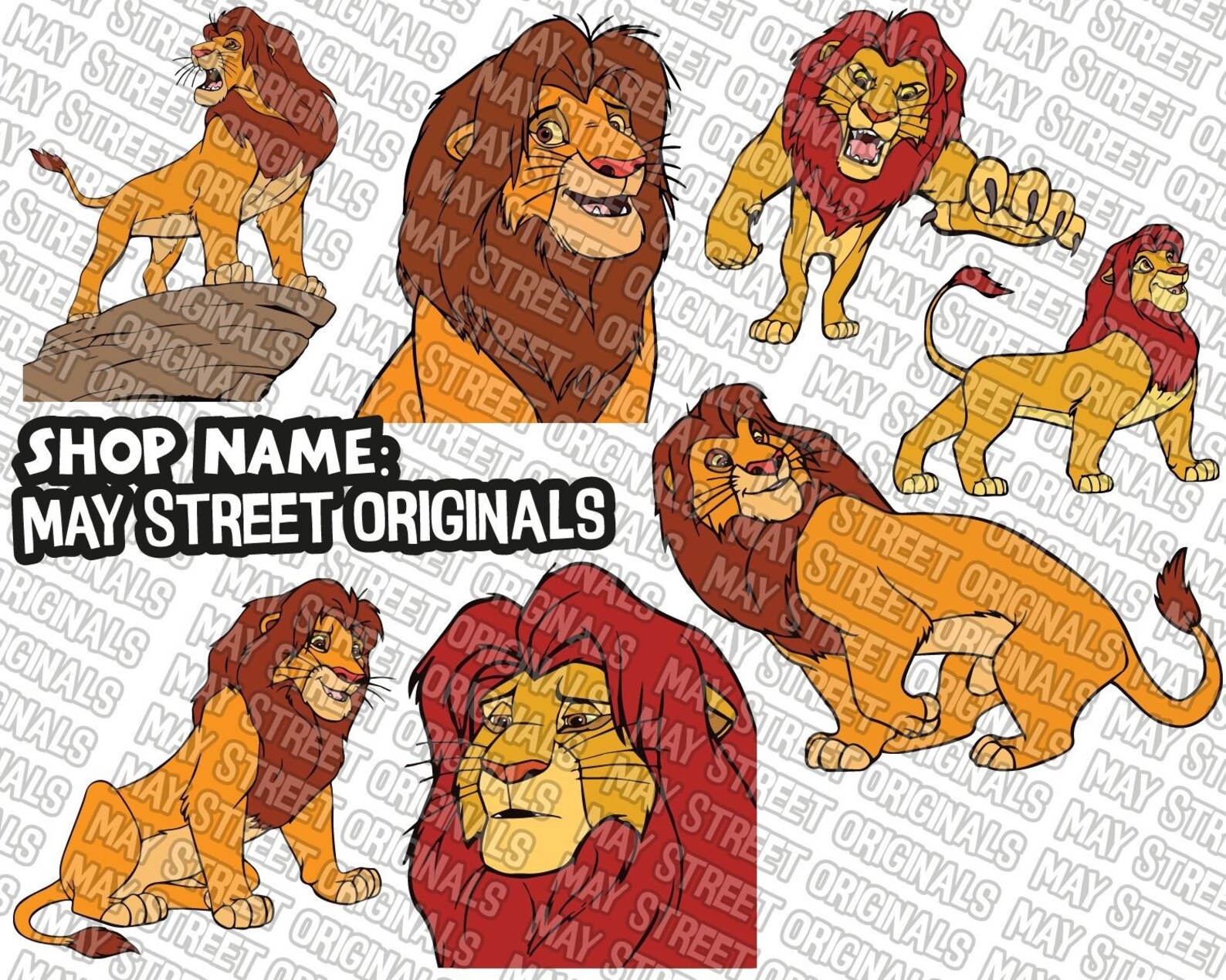 Simba Svg Lion King Svg Simba Cricut Simba Layered Svg - Etsy Canada