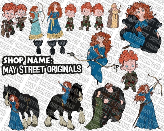 Brave Svg Merida Svg Brave Cricut Merida Brother Svg Three | Etsy