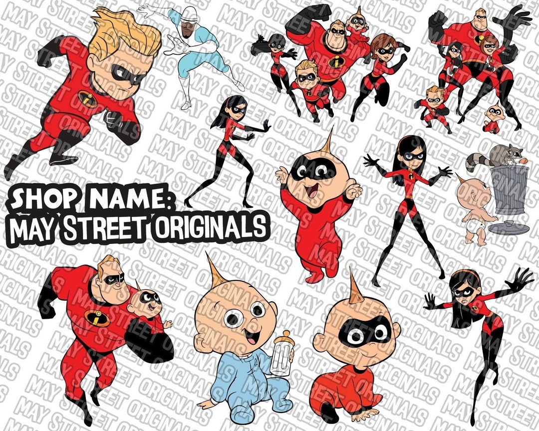 Incredibles Silhouette, Incredibles Svg, Incredibles Outline ...