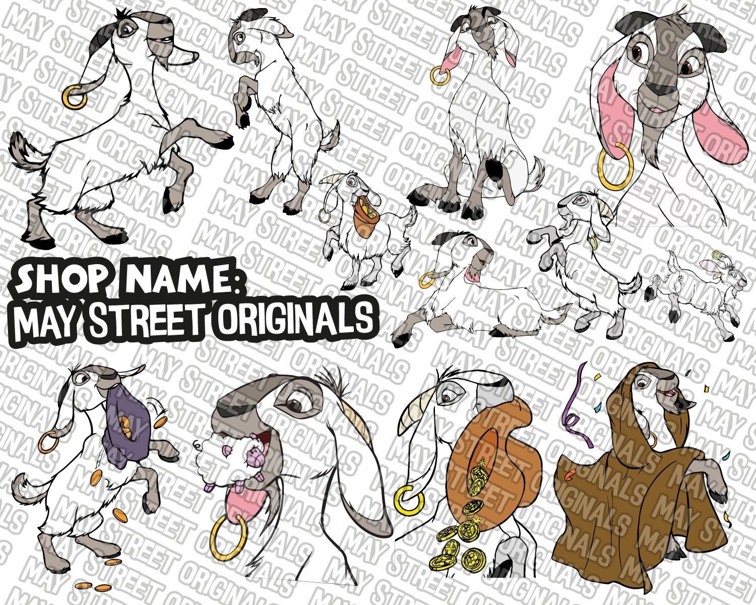 Djali Svg, the Hunchback of Notre Dame Svg, Djali Cricut, Djali Layered ...