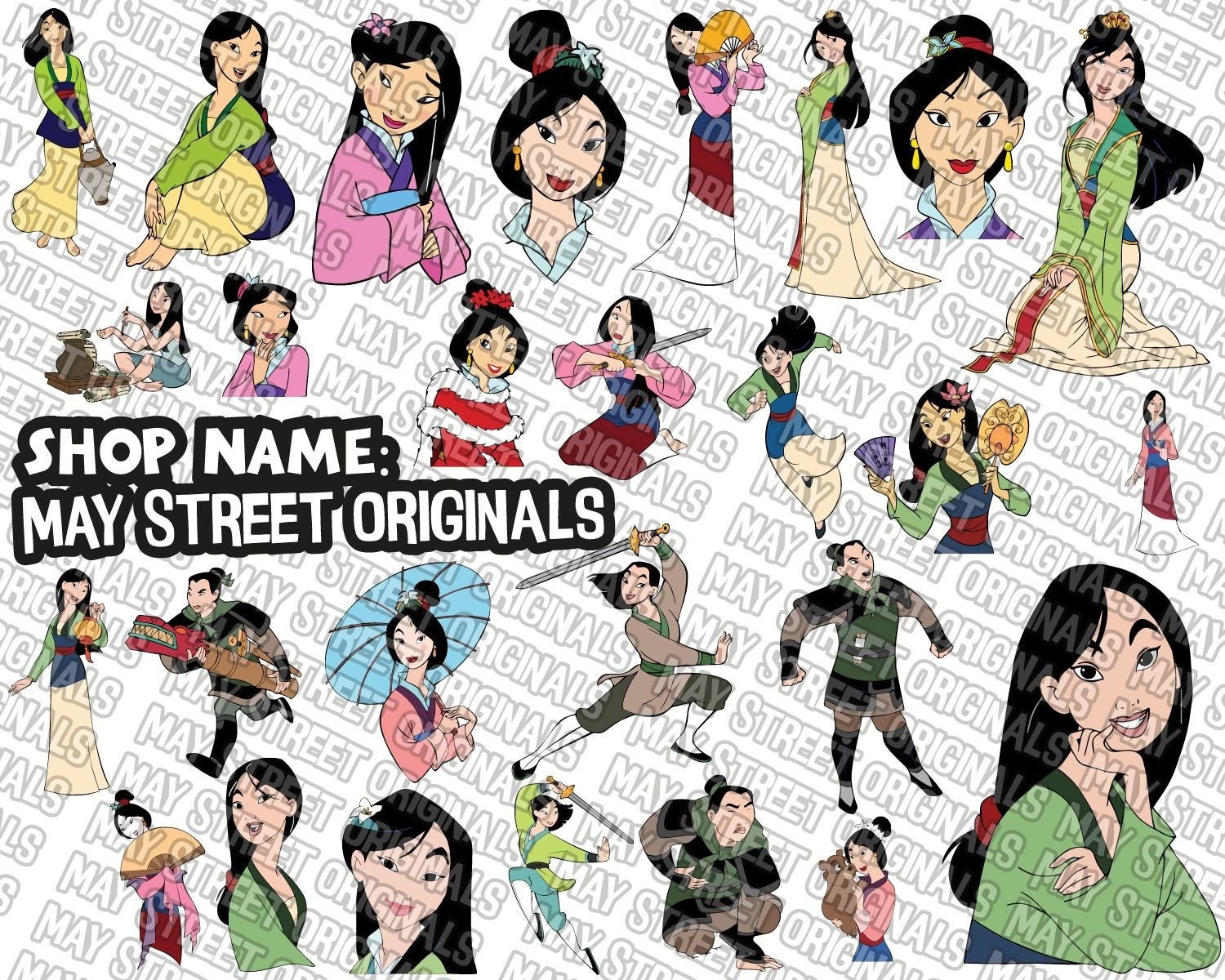 Mulan svg mulan cricut mulan layered svg mulan cut file - Etsy España