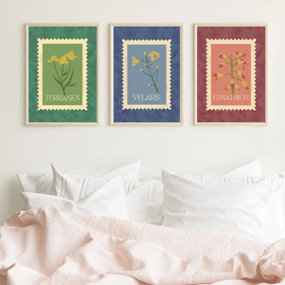 SJM Multiverse Stamp Prints | Velaris, Terrasen, Lunation, Crescent ...