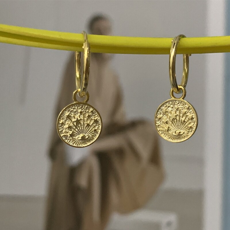 Dangle Coin Earrings - Etsy