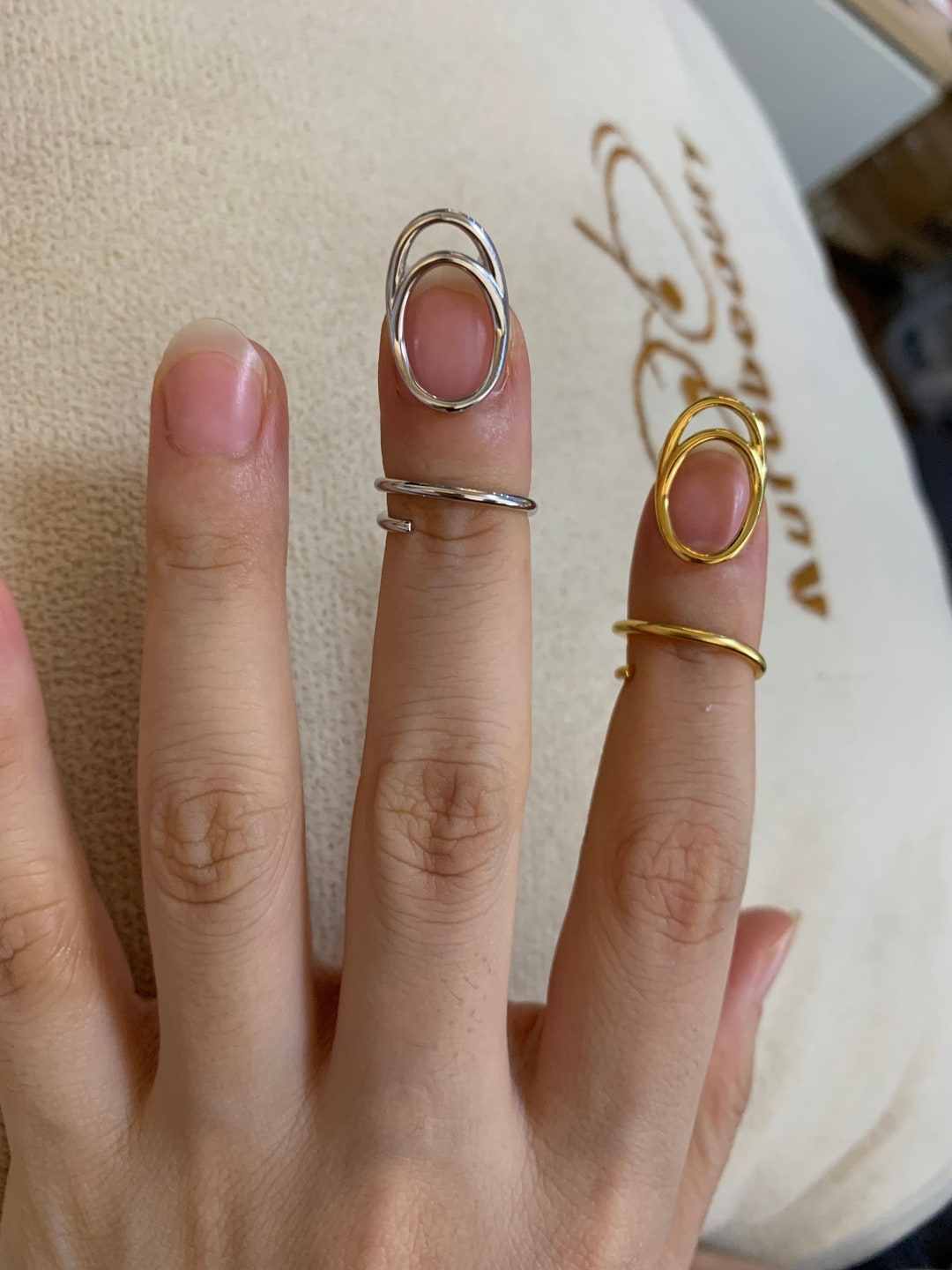 Sterling Silver Fingertip Nail Ring,gold Fingertip Ring, Nail ...