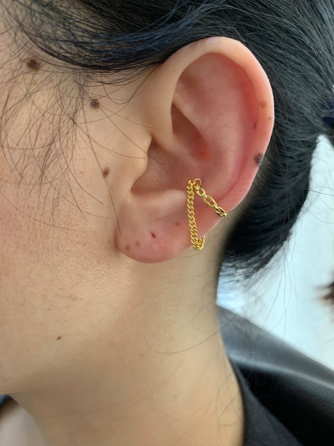 Setling Silver Chain Ear Cuff ,no Piercing Ear Cuff,gold Plated Ear Cuff,conch Ear Cuff ...