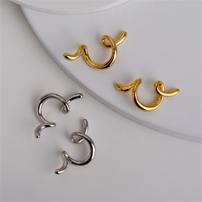 Spiral Ear Cuff,no Piercing Ear Cuff,silver Conch Ear Cuff,twisted Ear Cuff,gold Ear Cuffs,hoop ...