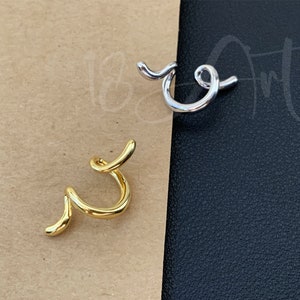 Spiral Ear Cuff,no Piercing Ear Cuff,silver Conch Ear Cuff,twisted Ear Cuff,gold Ear Cuffs,hoop ...