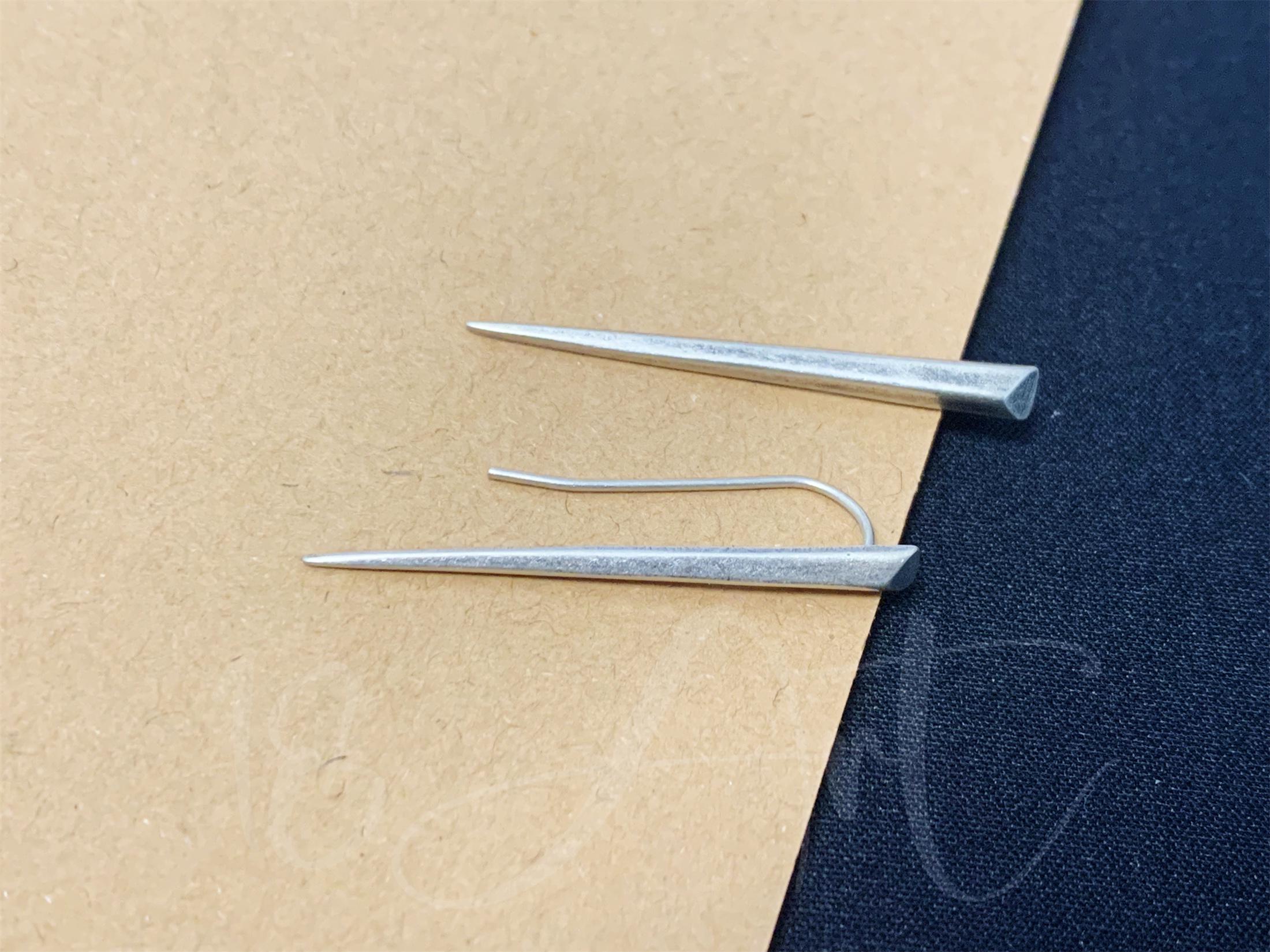 Sterling Silver Long Ear Climbers,line Ear Crawler, Bar Ear Climber ...
