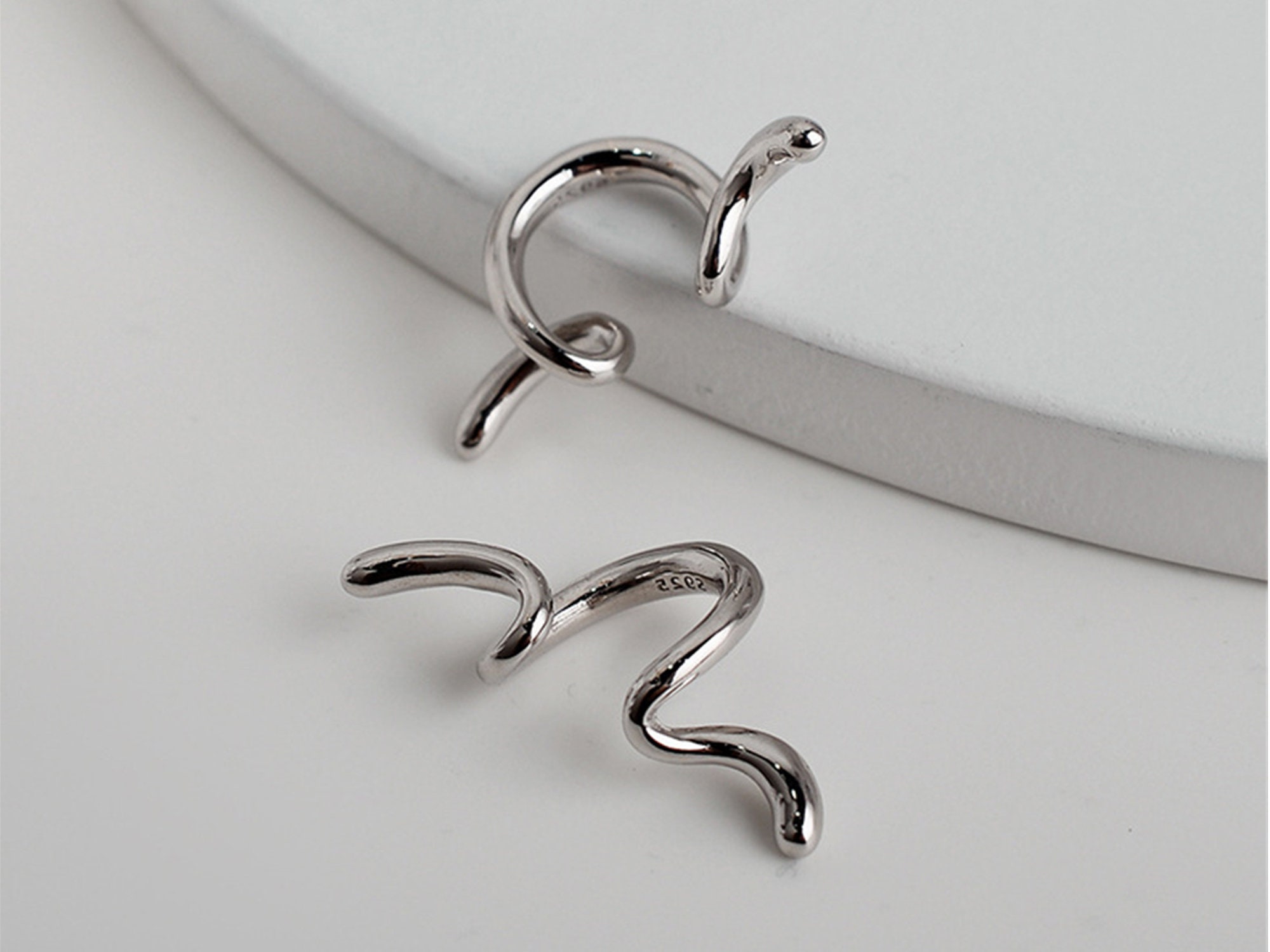 Spiral Ear Cuff,no Piercing Ear Cuff,silver Conch Ear Cuff,twisted Ear Cuff,gold Ear Cuffs,hoop ...