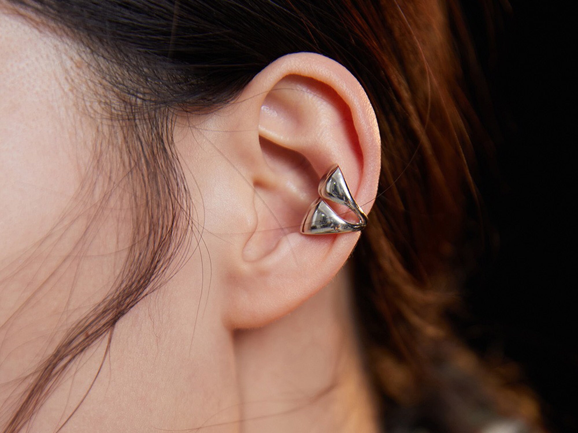 Thick Ear Cuff,sliver Ear Cuff,minimalist Conch Earrings,no Piercing ...