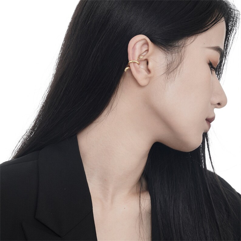 Spiral Ear Cuff,no Piercing Ear Cuff,silver Conch Ear Cuff,twisted Ear Cuff,gold Ear Cuffs,hoop ...
