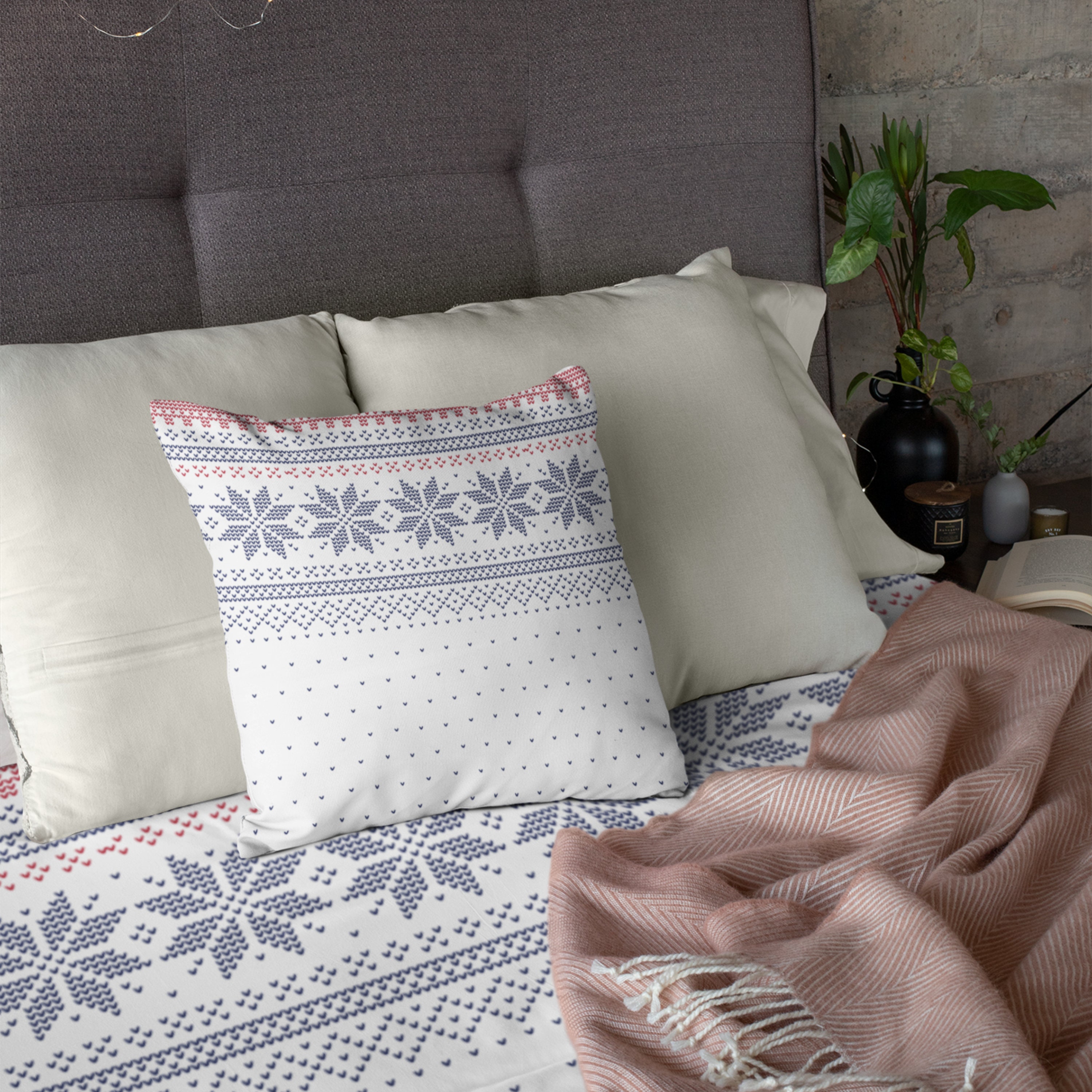 Norwegian Design Velveteen Blanket Norway Home Decor Norwegian Heritage ...