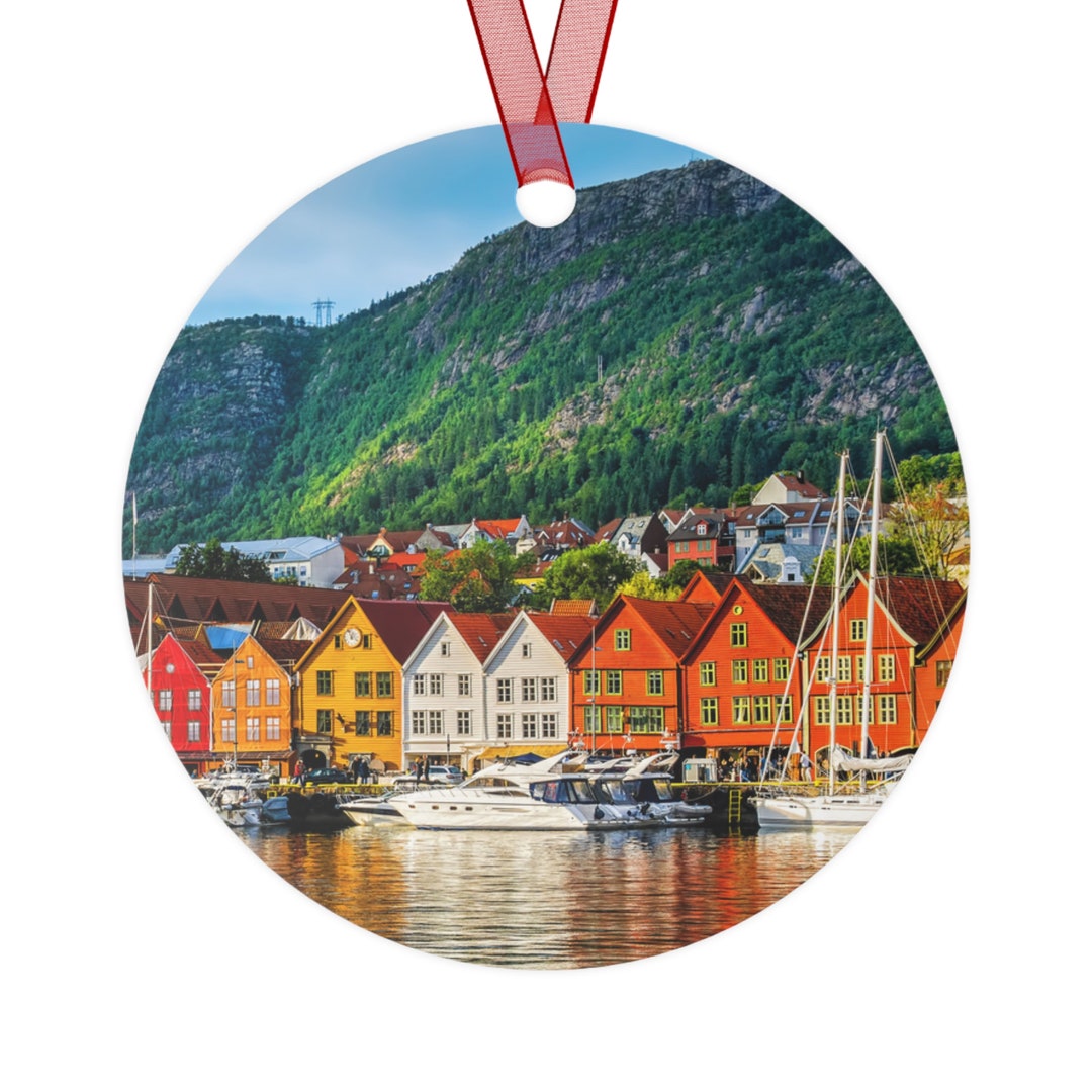 Bergen Norway Christmas Ornament Bryggen Bergen Souvenir Norway ...